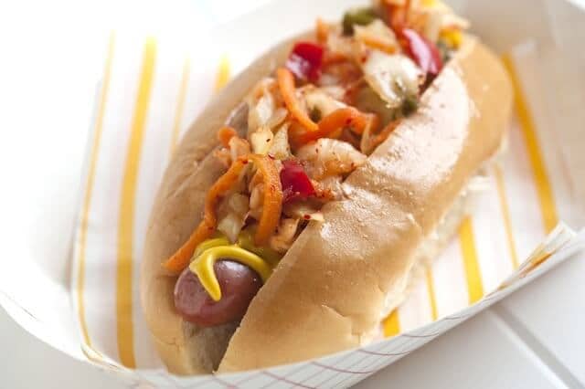 Hot Dogs with Kimchi Relish - Steamy Kitchen Recipes